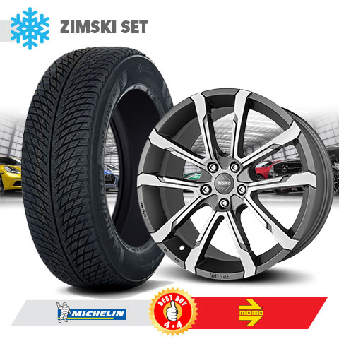 285/45 R20 SET Z MICHELIN + MOMO QUA EVO MA POL 5/112