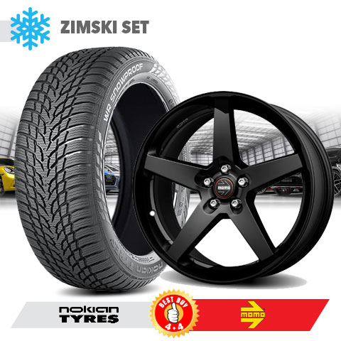 205/65 R16 SET Z NOKIAN + MOMO FIV MB 5/114.3 + TPMS