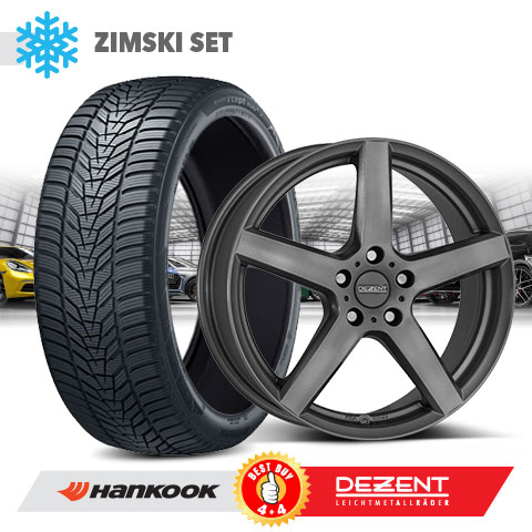 185/65 R15 SET Z HANKOOK + DEZENT TY GM 4/100