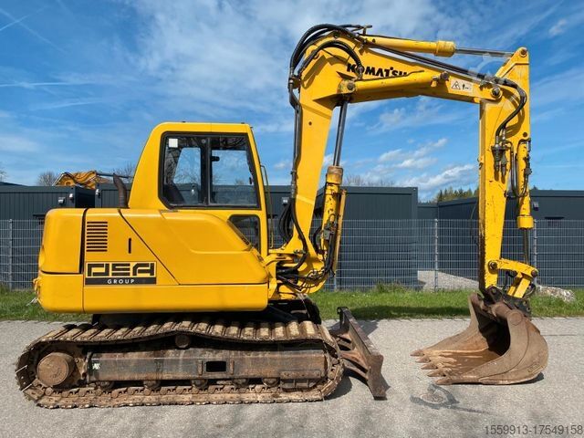 Mini bageri
KOMATSU **Komatsu PC 75**SW**Verstellausleger Pads**