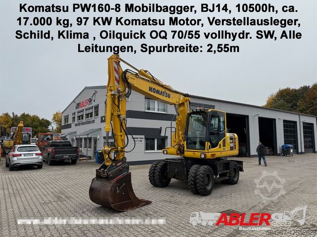 Mobilni bager
Komatsu PW 160-8 Mobilbagger OQ70/55 SW Klima