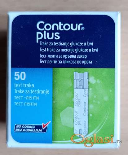 Contour plus trake za testiranje glukoze u krvi