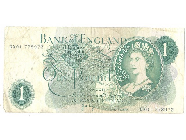 Engleska 1 pound 1970