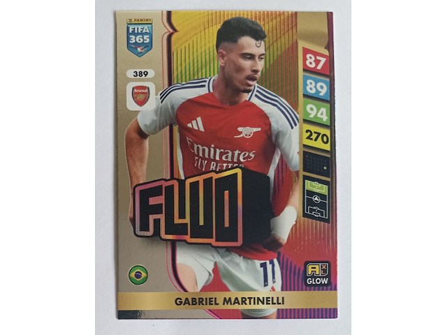 2025 Adrenalyn XL Fifa 365 Martinelli Fluo