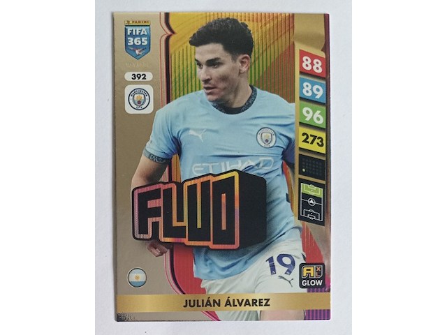 2025 Adrenalyn XL Fifa 365 Julian Alvarez Fluo