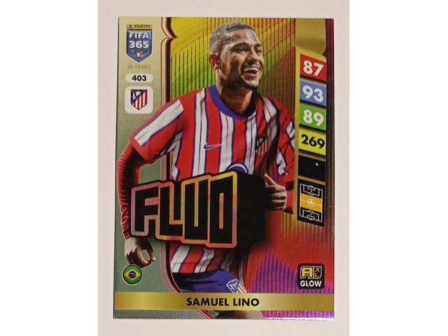 2025 Adrenalyn XL Fifa 365 Samuel Lino Fluo