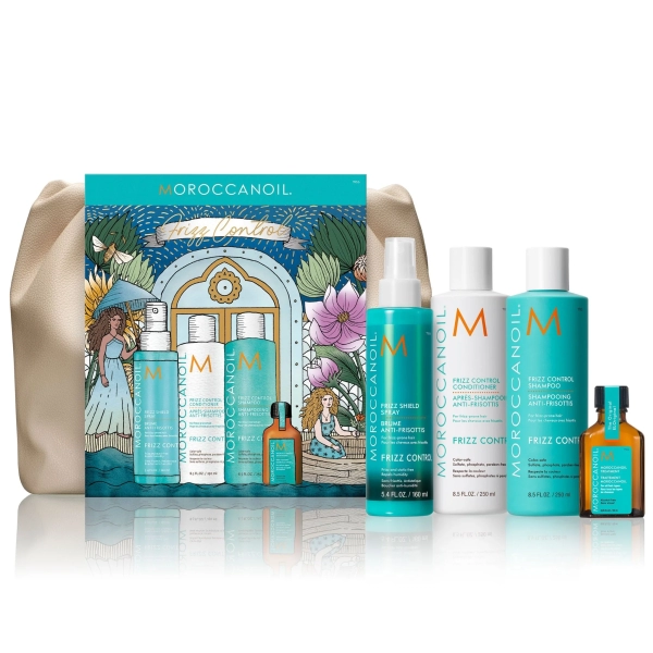 Moroccanoil Holiday Frizz Control 4/1 – set za neposlušnu kosu