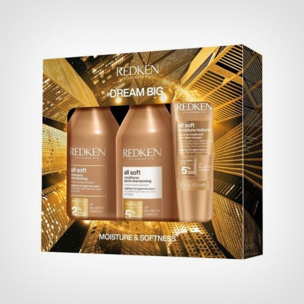 Redken All Soft Set 3/1 – set za suvu kosu