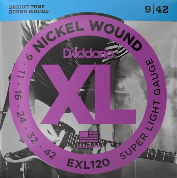 D'Addario EXL120 9-42 - Žice za električnu gitaru