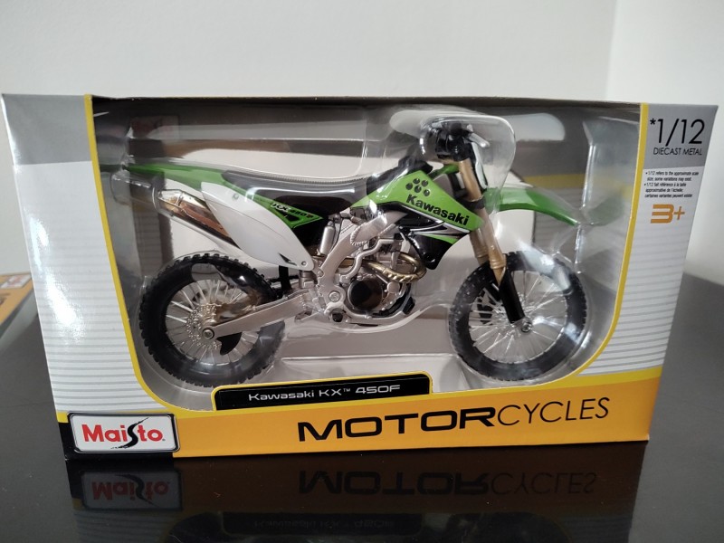 Maisto metalni motor Kawasaki KX 450F