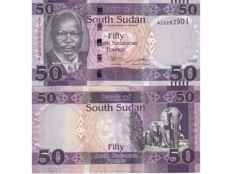 SOUTH SUDAN Južni Sudan 50 Pounds 2019 UNC, P-14