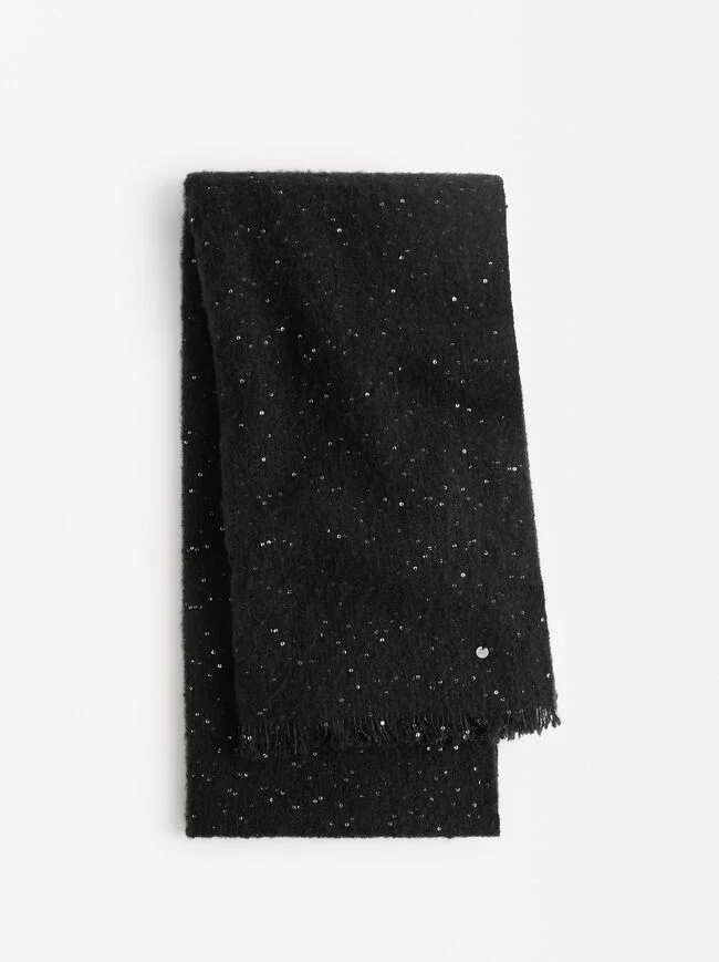 Scarf With Sequins