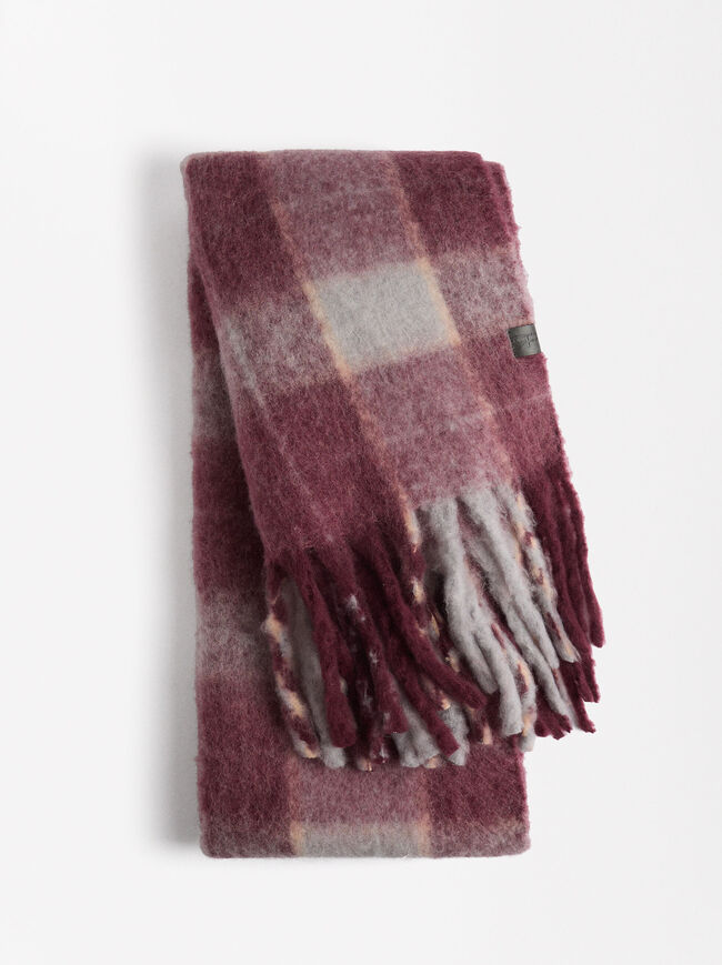 Wool Blend Printed Scarf