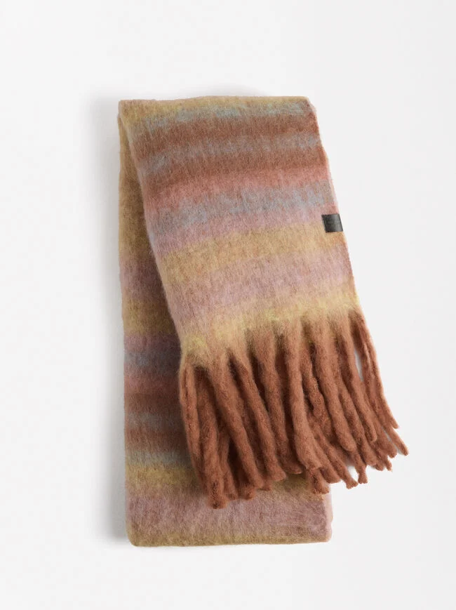 Maxi Scarf With Fringes