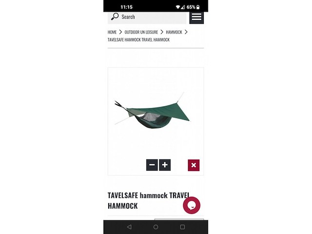 Travel Hammock  Ležalka sa komarnikom i nadstrešnicom