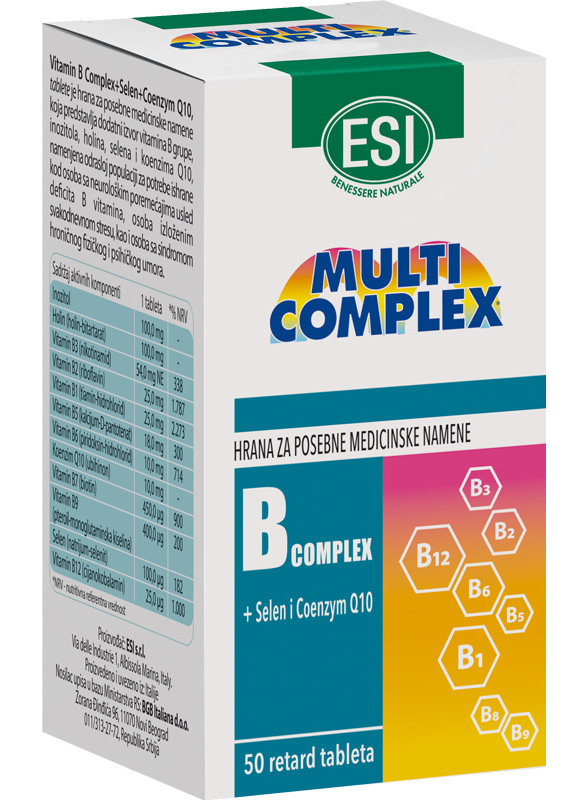 Vitamin B Complex+Selen+Coenzym Q10