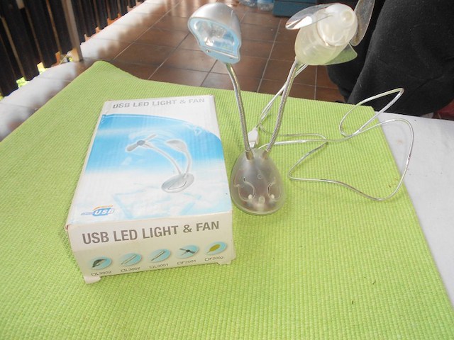 Stona lampa i mini ventilator USB - NOVO