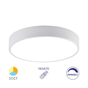 Led plafonjera 45W sa daljinskim Bela 3u1