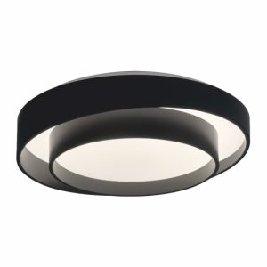 Led plafonjera 24W Crna 6500K