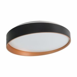 Led plafonjera 24W Crno zlatna 6500K