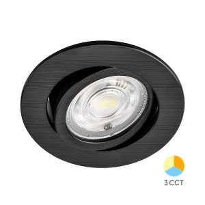 Led ugradna spot svetiljka 7W Crna 3u1