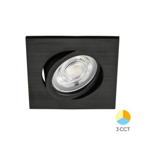 Led ugradna spot svetiljka 7W Crna 3u1