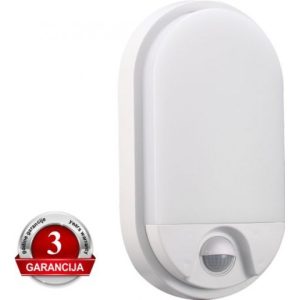 Led zidna lampa 15W sa senzorom pokreta IP54 Bela 6000K