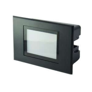 Led zidna spoljna lampa Ugradna 3W Crna 4000K IP65