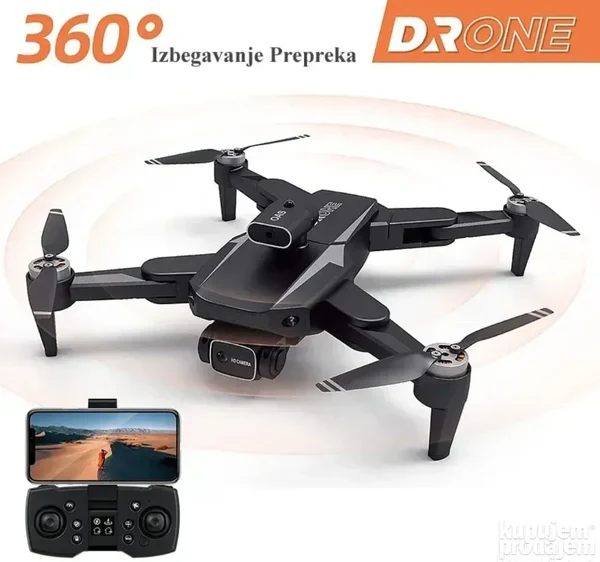 Dron 968 GPS WiFi HD dve kamere sa senzorom za izbegavanjem