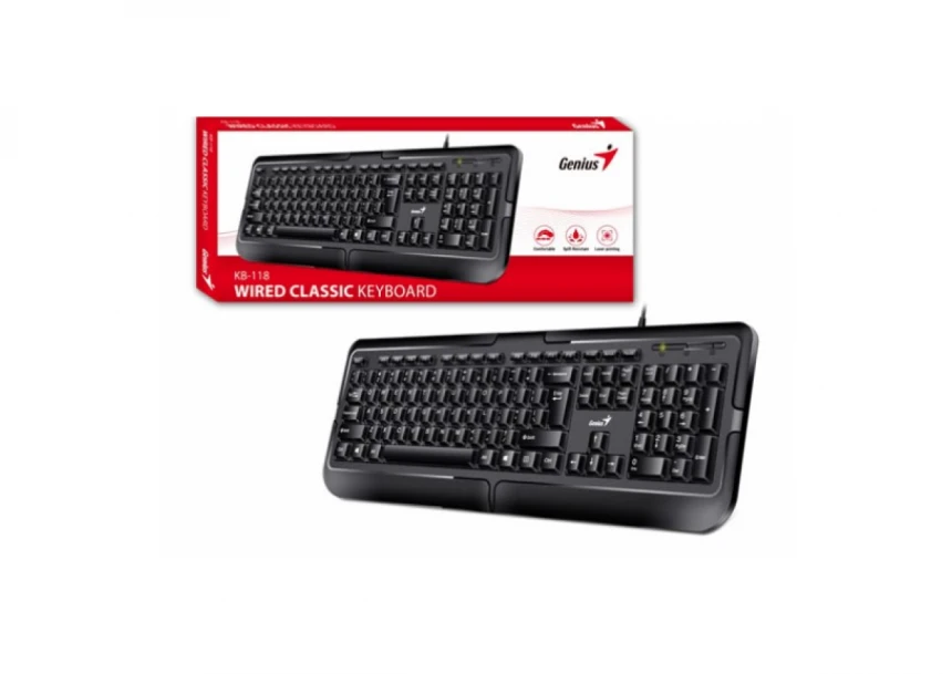 Tastatura USB Genius KB-118 GK-190008 YU Crna