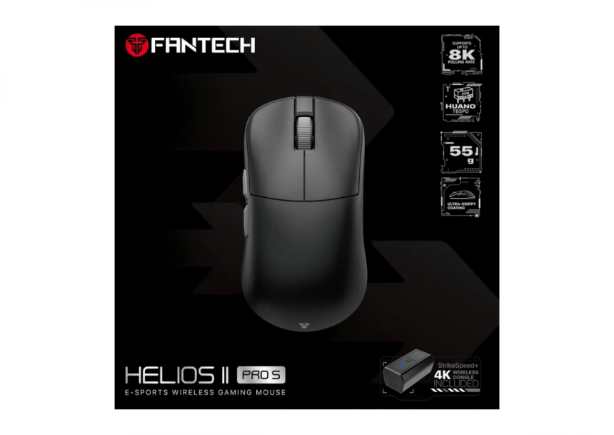 Mis Wireless Gaming Fantech XD3 (V3) PRO 8K Helios II crni sa ACM03 (dongle)