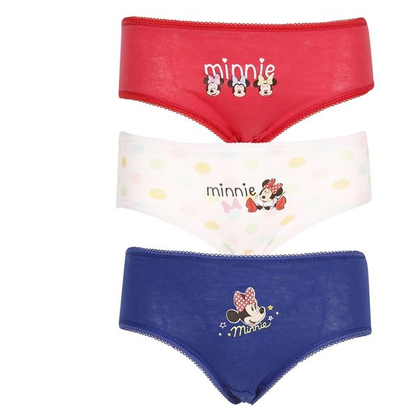 3PACK GIRLS' PANTIES E PLUS M MINNIE MULTICOLORED
