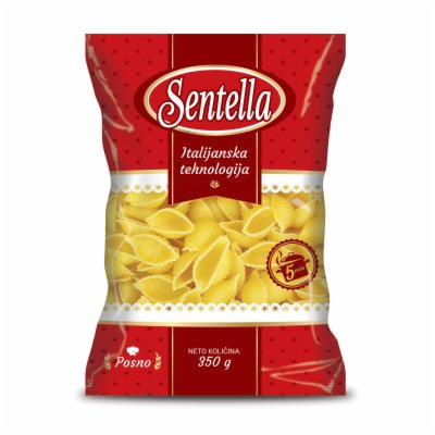 TESTENINA MAKARONE VELIKA ŠKOLJKA SENTELLA 350G
TESTENINA MAKARONE VELIKA ŠKOLJKA SENTELLA 350G