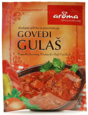 ZAČIN ZA GOVEĐI GULAŠ AROMA 50G
ZAČIN ZA GOVEĐI GULAŠ AROMA 50G