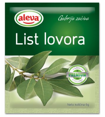 ZAČIN LOVOROV LIST ALEVA 6G
ZAČIN LOVOROV LIST ALEVA 6G