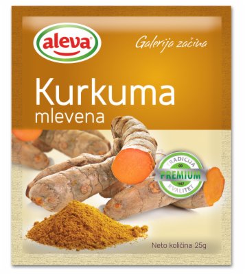 ZAČIN KURKUMA ALEVA 25G
ZAČIN KURKUMA ALEVA 25G