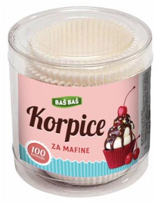 PAPIRNE KORPICE ZA MAFINE BAŠ BAŠ 100/1
PAPIRNE KORPICE ZA MAFINE BAŠ BAŠ 100/1