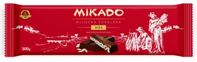 ČOKOLADA MLEČNA SA PIRINČEM MIKADO 300G
ČOKOLADA MLEČNA SA PIRINČEM MIKADO 300G