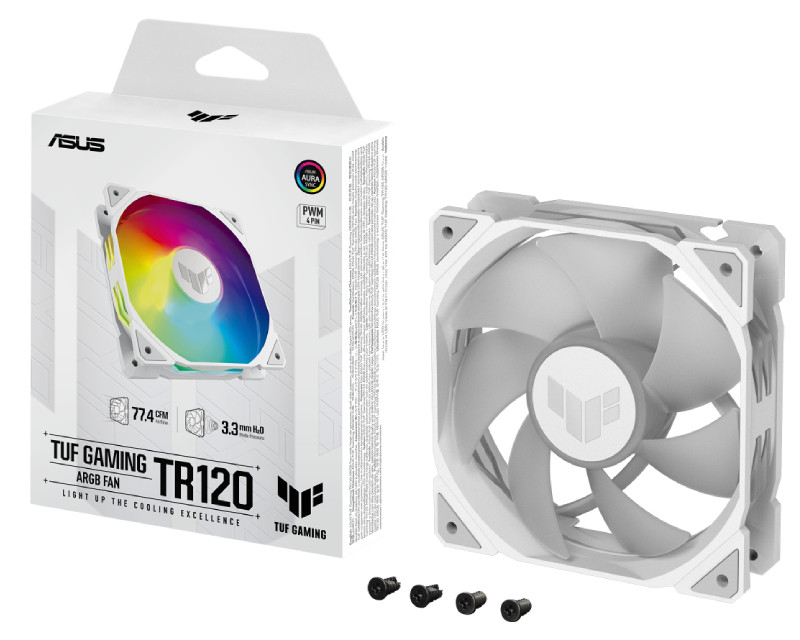 ASUS - TUF GAMING TR120 ARGB WHITE EDITION ventilator