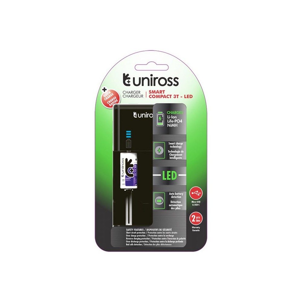 Uniross Punjač COMPACT 3T LED