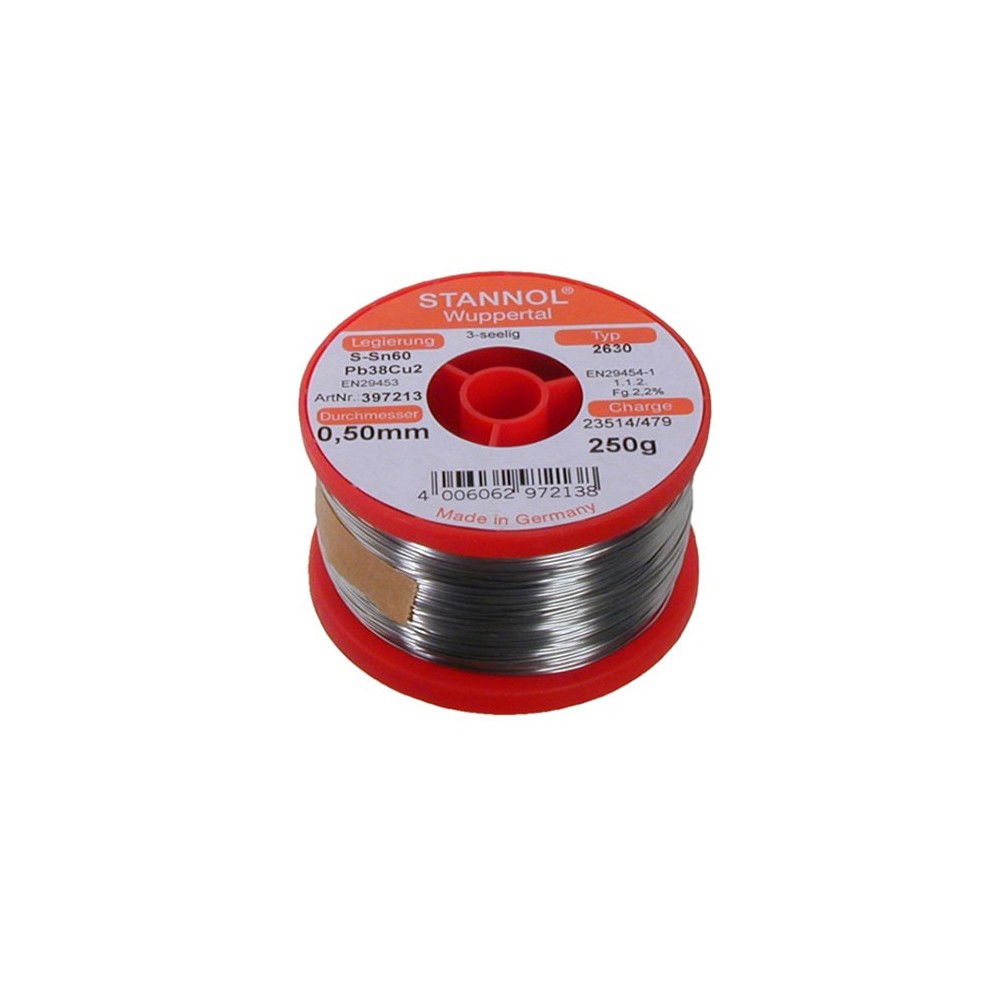 Tinol 0.5mm 250gr.Stannol Sn60 Pb39 Cu1