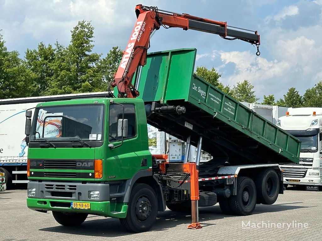 DAF 85.330 ATi 6x2 Atlas Crane 10t/m + NCH Kipper / Only 262 TKM! *N pokretna dizalica