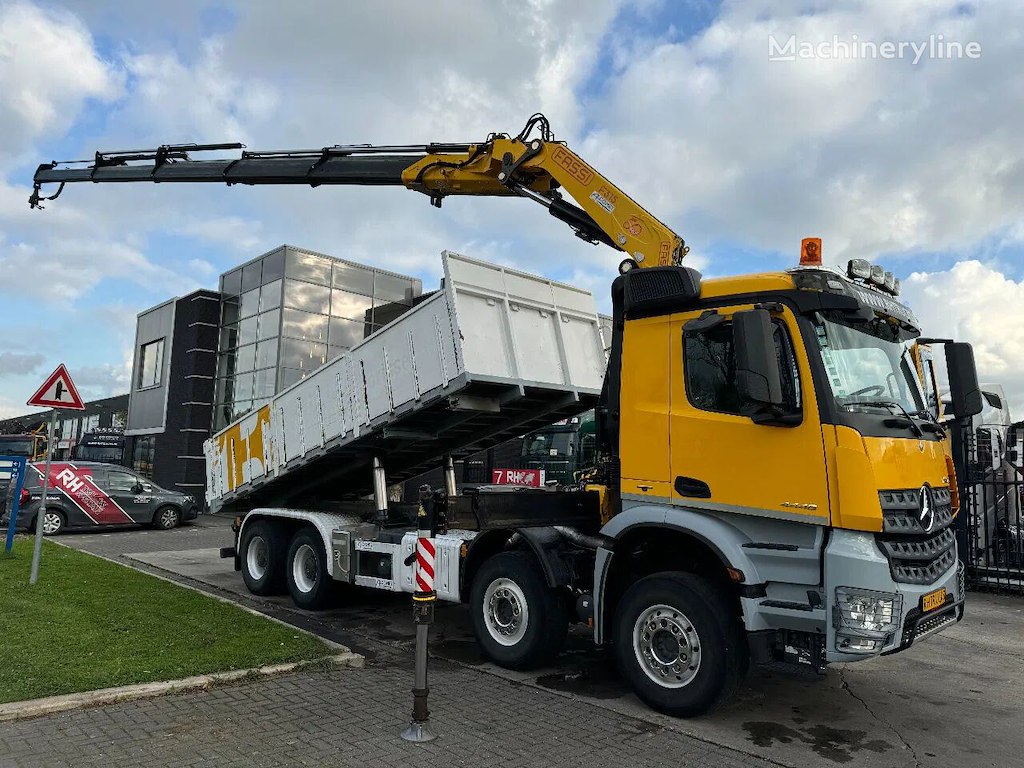 Mercedes-Benz Arocs 4448 8X4 + EURO 6 + FASSI F315 + REMOTE + KIPPER + STEERIN pokretna dizalica