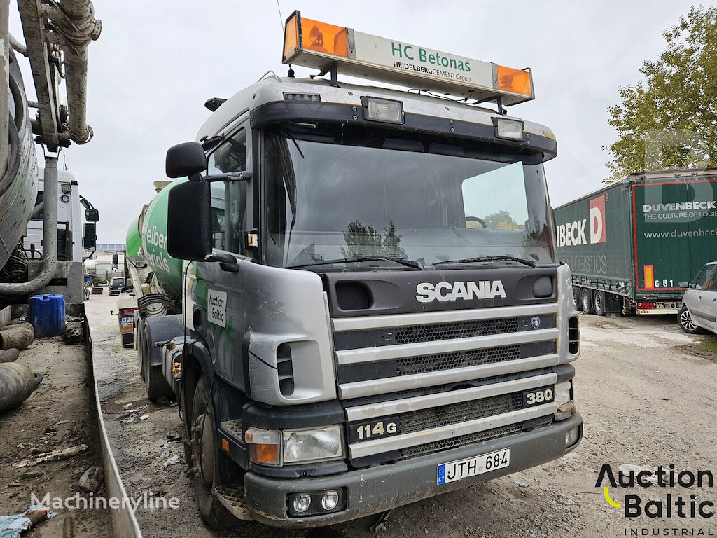 Prodaje se Scania P 114 GB kamion s mešalicom za beton na aukciji