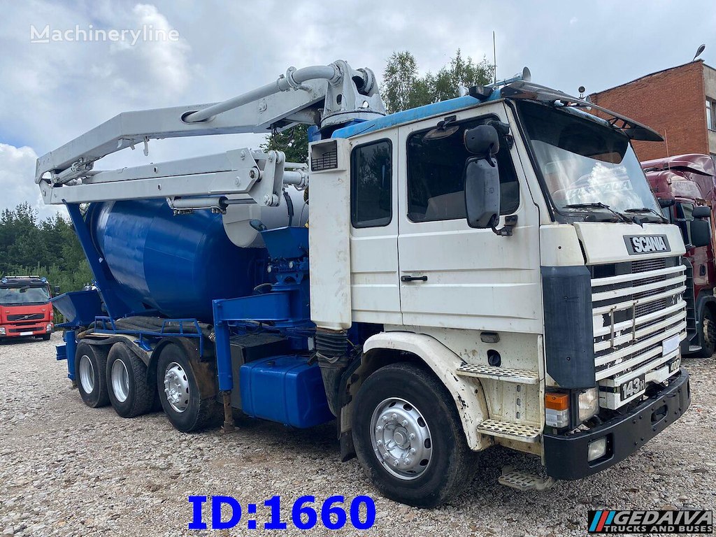 Scania 143 8x4 24m pump pumpa za beton