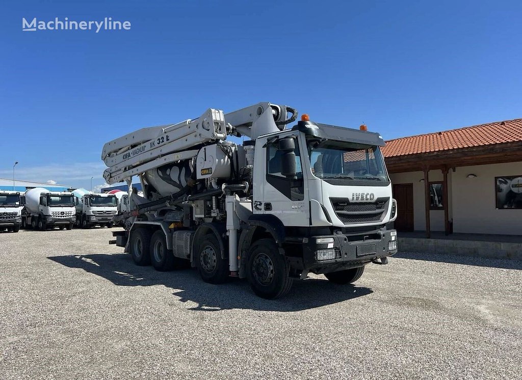 Cifa na šasiji IVECO Beton pompa Iveco TRAKKER 500 CIFA MAGNUM MK32L kamion s mešalicom za beton