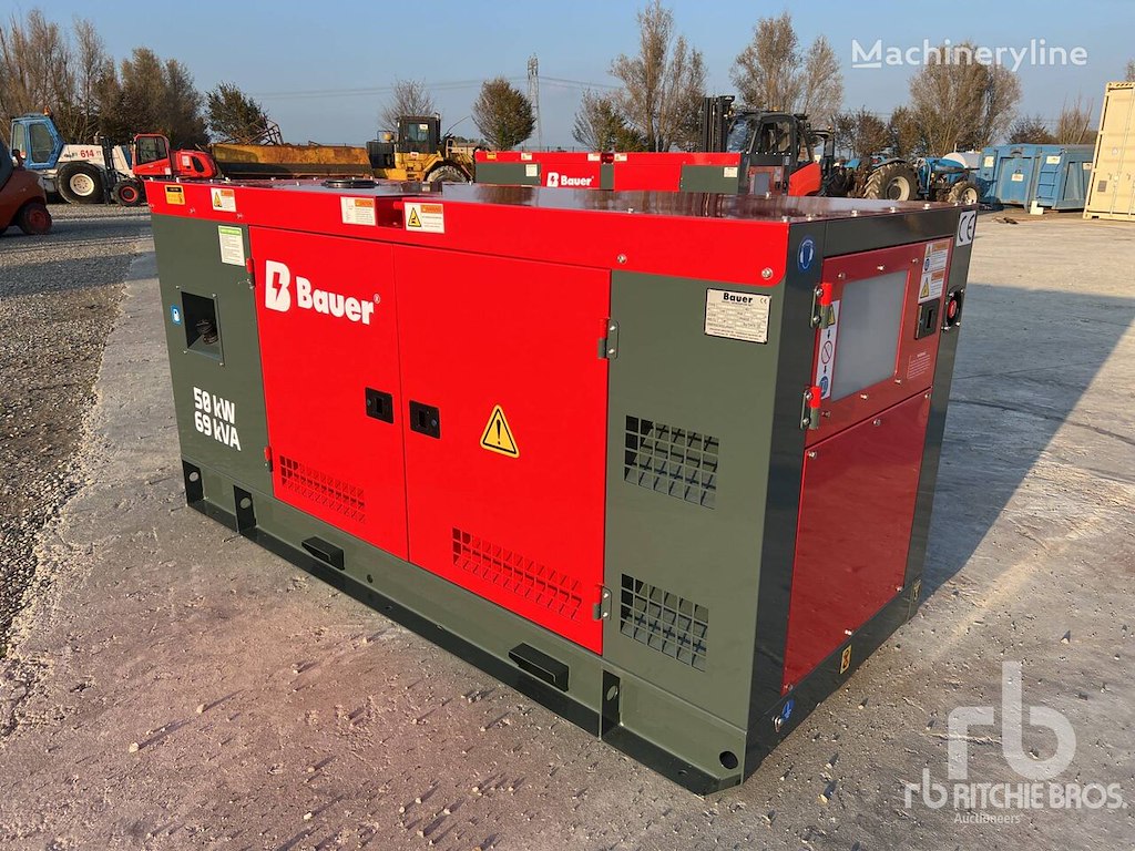 Prodaje se Bauer GENERATOREN GFS-50 ATS 50kW/62,5kVA (Unused) drugi generator na aukciji