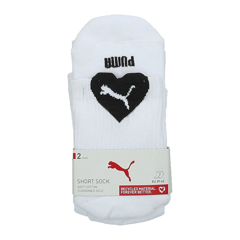 ŽENSKE ČARAPE PUMA WOMEN HEART LOGO SHORT CREW 2P