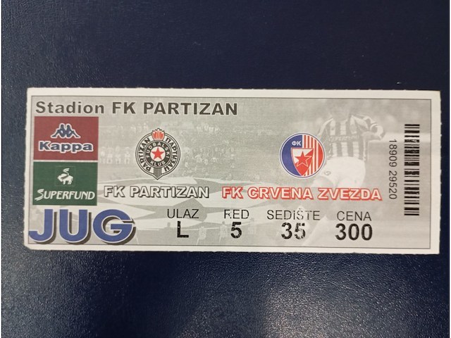 FUDBAL: PARTIZAN - CRVENA ZVEZDA 17.04.2004