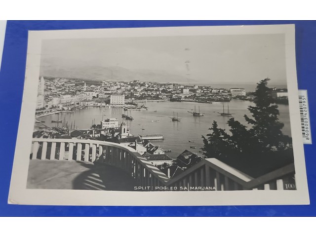 Razglednica,Split,pogled sa Marjana...1938